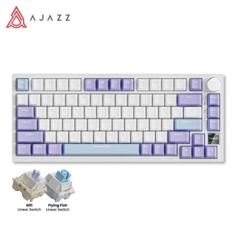 Promo 100% Produk Ori Ajazz Ak820 Gts Pro 75% Tri-mode Connection Mechanical Keyboard Diskon 23% ...