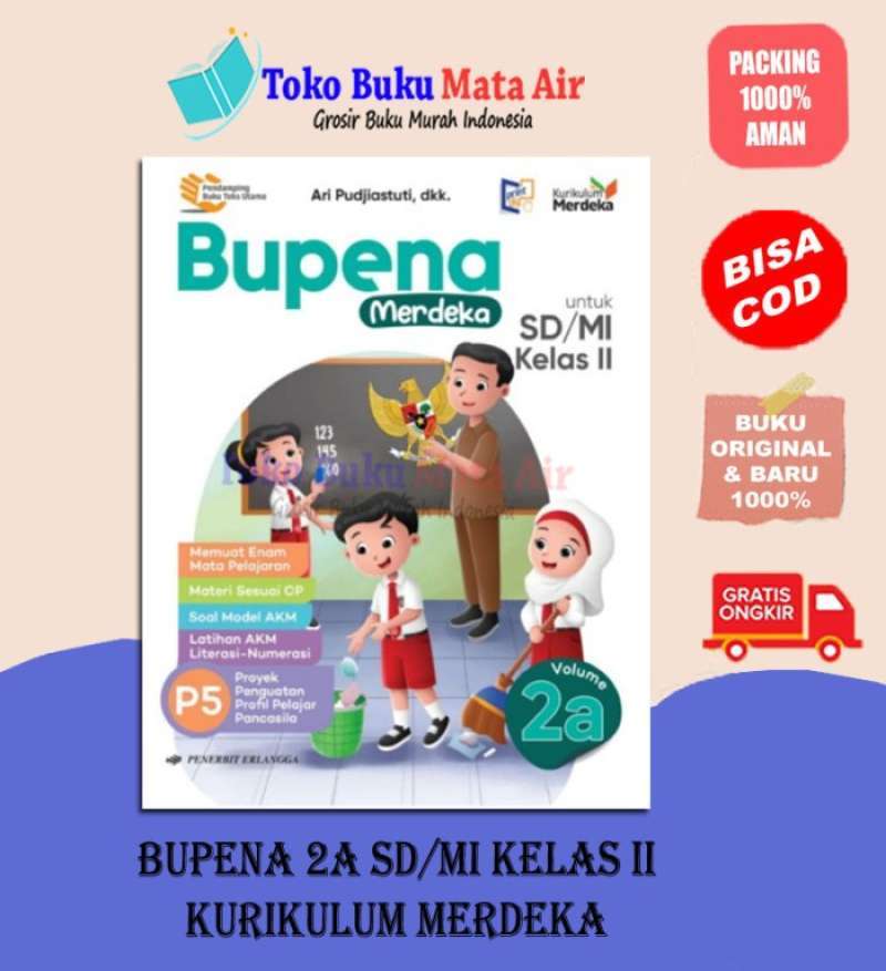 Jual Bupena 2a 2b 2c & 2d Sd/mi Kelas Ii Kurikulum Merdeka - Ari ...