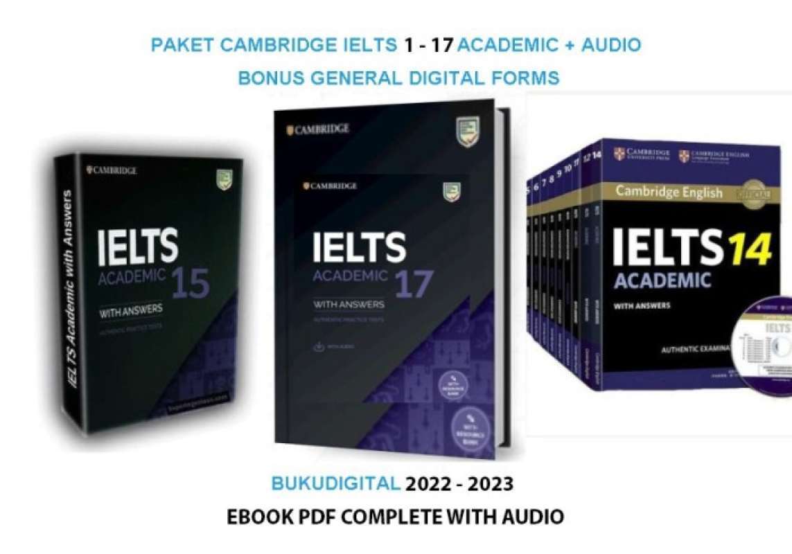Jual Cambridge Ielts Complete 2004 -2022 Pdf + Audio ( 1 - 17 ) Di ...