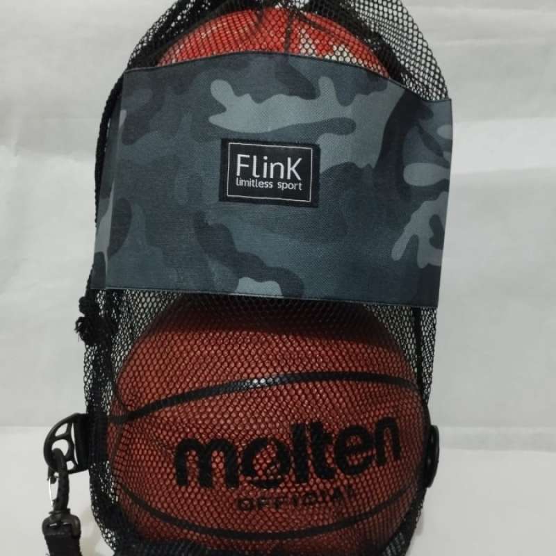Jual Tas Bola Isi 2 Basket Size 7 Futsal, Volley Sporty Flink Army Biru ...