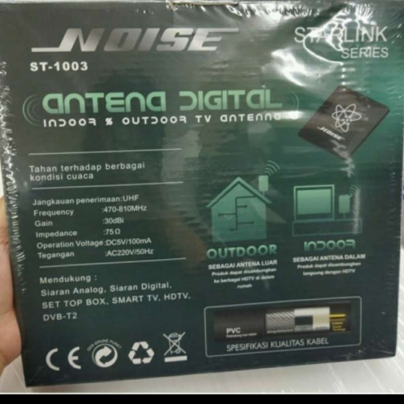 Promo Antena Tv Digital Noise Starlink Series Antena Dalam Dan Luar Noise Diskon 29% Di Seller ...