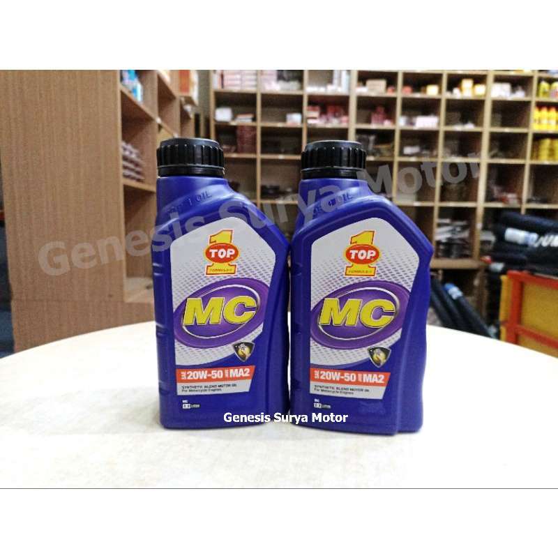 Jual Oli Top1 Mc Ultra Botol Ungu 20w50 0,8lt Di Seller Genesis Surya ...