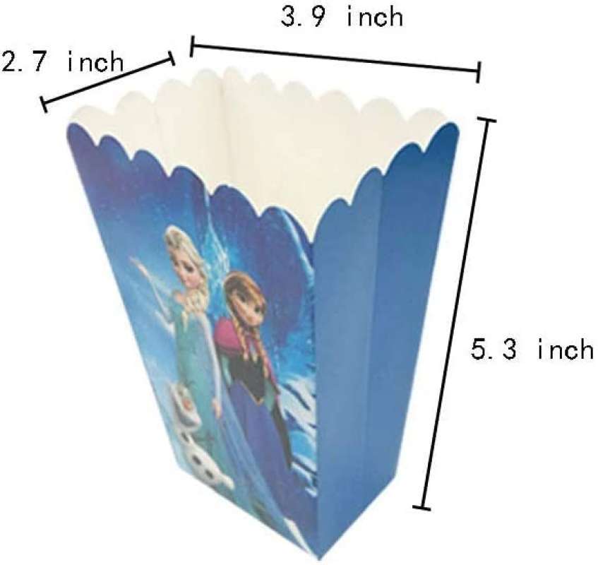 Jual (12 Pcs)the Frozens Themed Party Popcorn Boxes,the Frozens Di ...