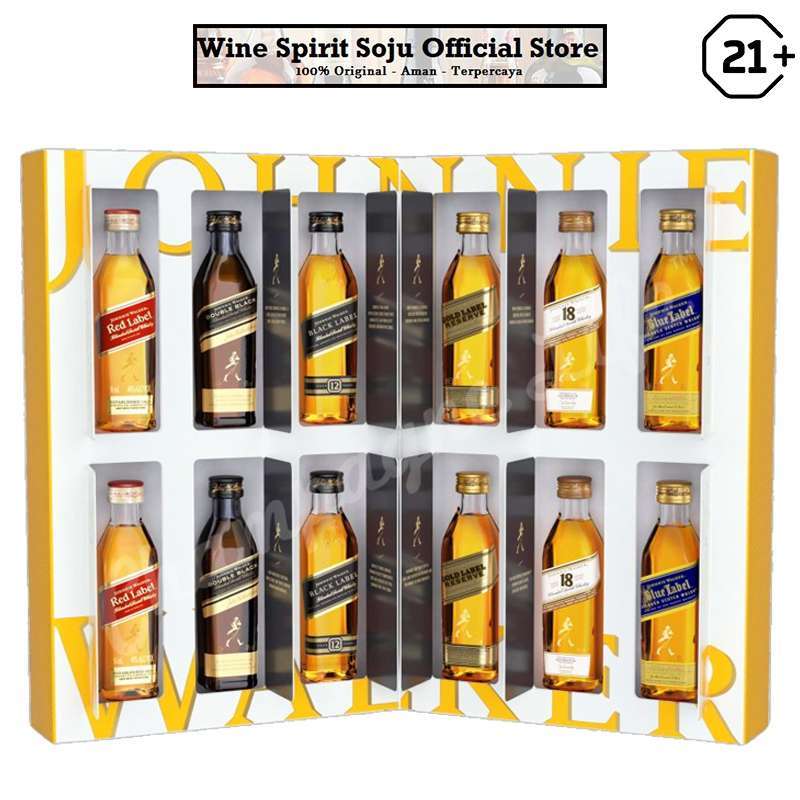 Jual Johnnie Walker Mini Set (12pcs X 50ml) Di Seller Wine Spirit Soju ...