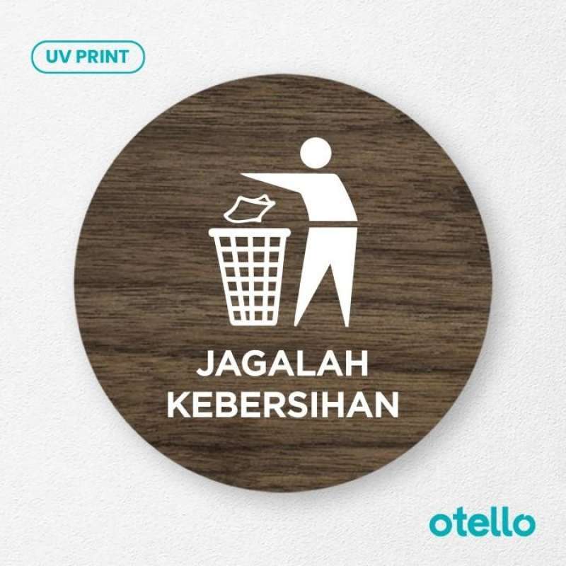 Promo 100% Produk Ori Ready Stok Signage Jagalah Kebersihan Sign Board ...