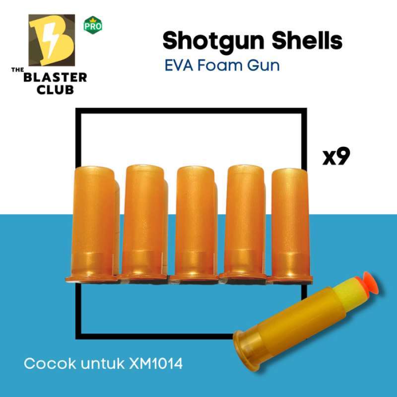 Promo Shell Peluru Soft Bullet Nerf Dart Blaster Xm1014/m870 Magazine ...