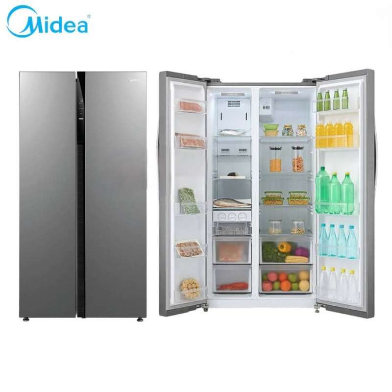 Jual Kulkas Midea Side By Side 548 Liter Mdrs710fgf02id Inverter Silver ...