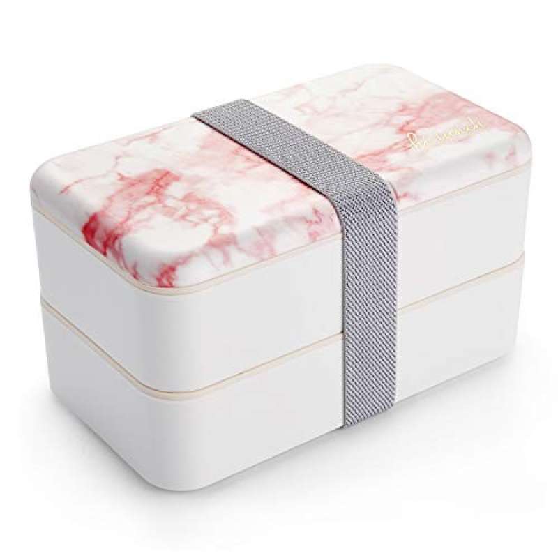 Jual Japanese Bento Box, All-in-one Stackable Bento Lunch Box Container ...