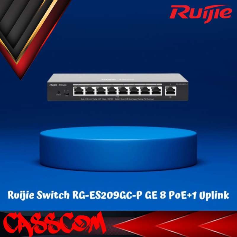 Jual Ruijie Reyee Rg-es209gc-p Cloud Managed 9 Ports Gigabit Poe Switch ...