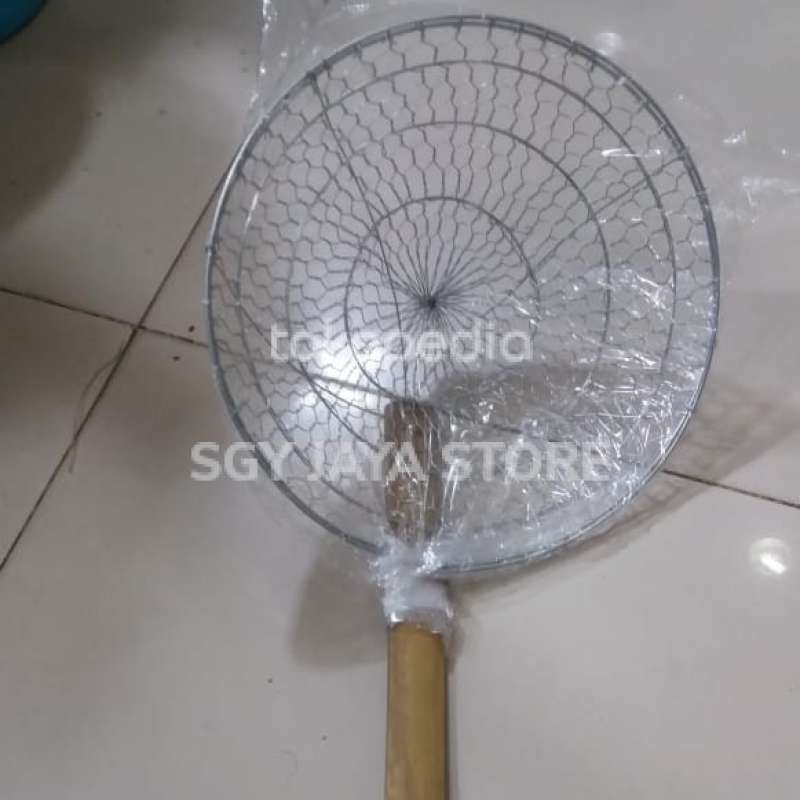 Jual Saringan Serok Gorengan Serokan Mie Kawat Tebal Ukuran Besar 36cm ...
