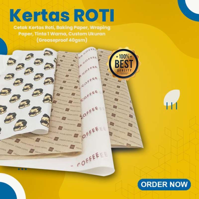 Jual Cetak Kertas Roti Custom Desain Logo Suka Suka Di Seller Shin ...