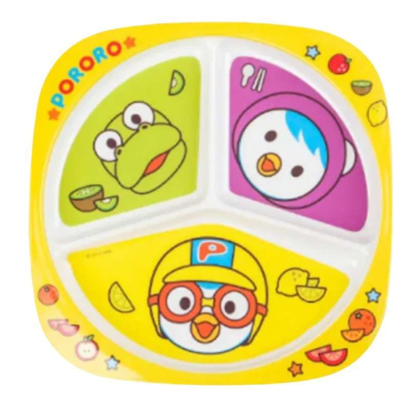 Jual Pororo Melamine Divided Plate / Piring Anak Di Seller Shin Store ...