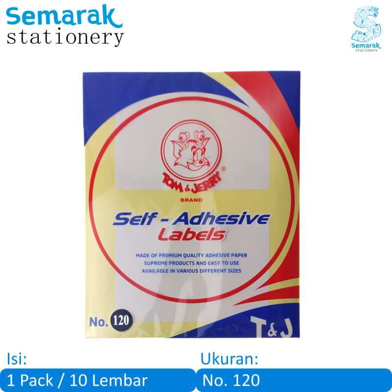 Jual Tom & Jerry Self-adhesive Labels Sticker Label No. 120 [1 Pack / 10 Lembar] Di Seller ...