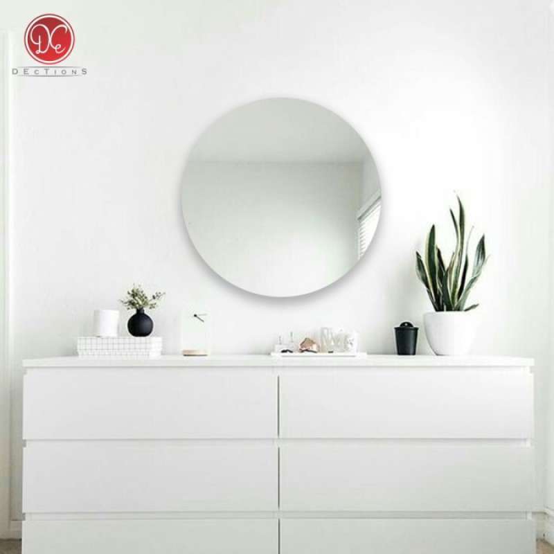 Jual Dections Kaca Cermin Dinding Bulat Aesthetic Round Mirror ...
