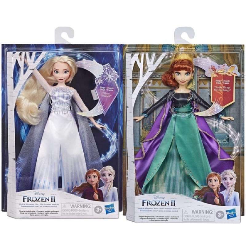 Jual Disney Princess Frozen Ii Elsa And Anna Singing Lights Dress Up ...