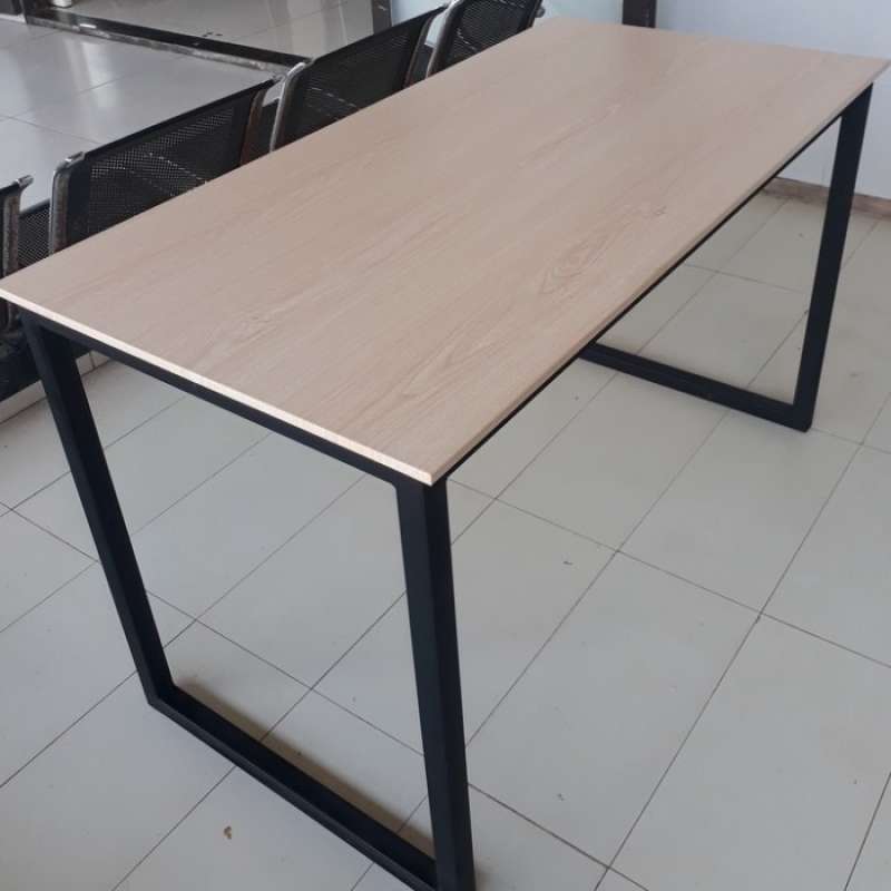 Jual Meja Kerja Modern Kokoh Minimalis 120 X 60 Cm Tinggi 72cm - Hitam ...