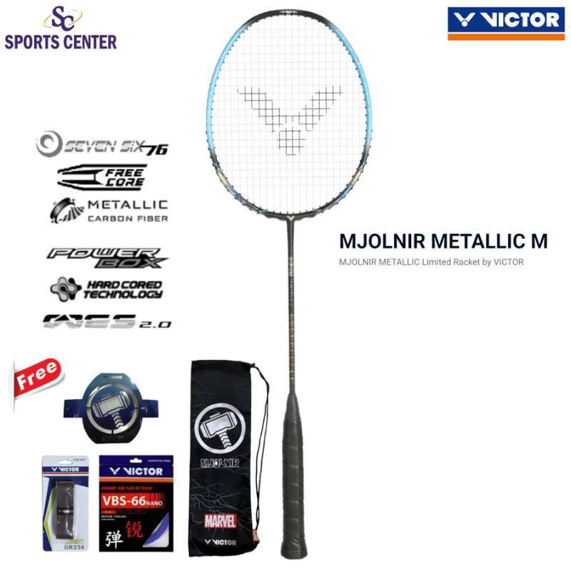 Promo Limited Edition Full Set Raket Badminton Victor Thor Mjolnir ...