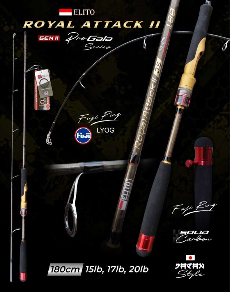 Promo Joran Pancing Elito Royal Attack Gen Ii Pro Gala Series 180cm ...