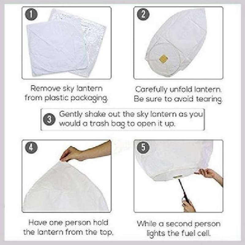 Jual Lampion Terbang Kertas Flying Lantern Paper Flying Sky Lantern Di ...