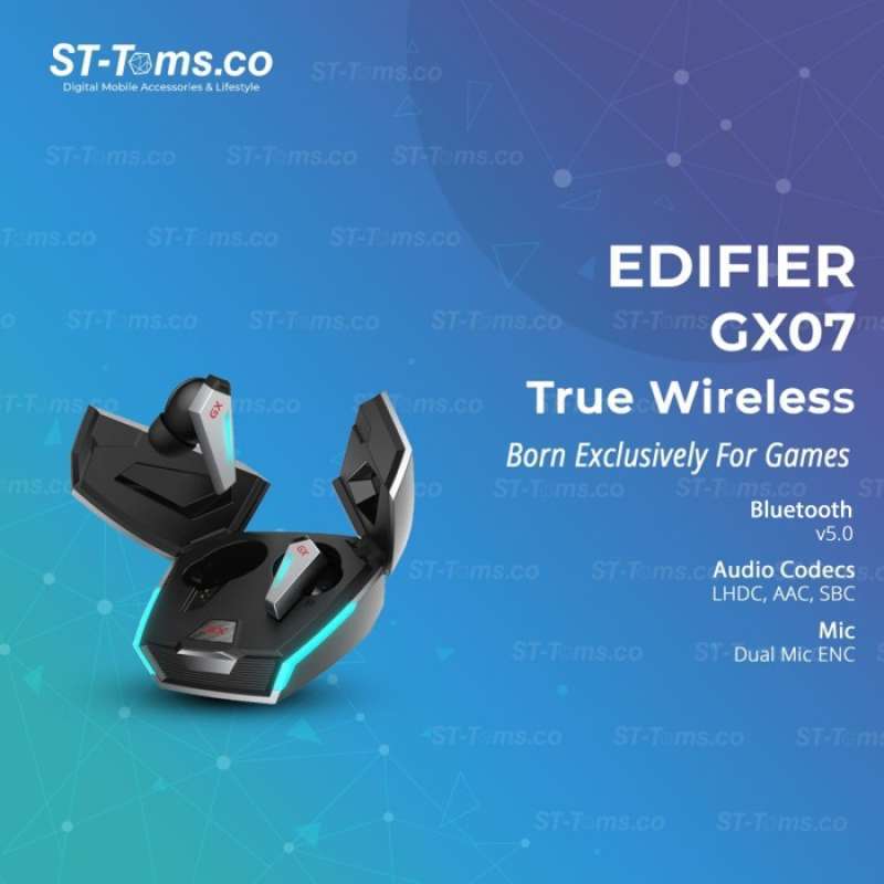 Promo Hecate By Edifier Gx07 Gx 07 True Wireless Tws Gaming With Anc ...