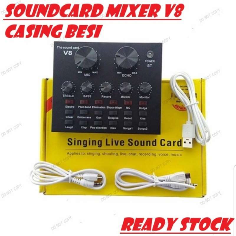 Jual Sound Card V8 Mixer Soundcard V8 Mixer Audio Usb External ...