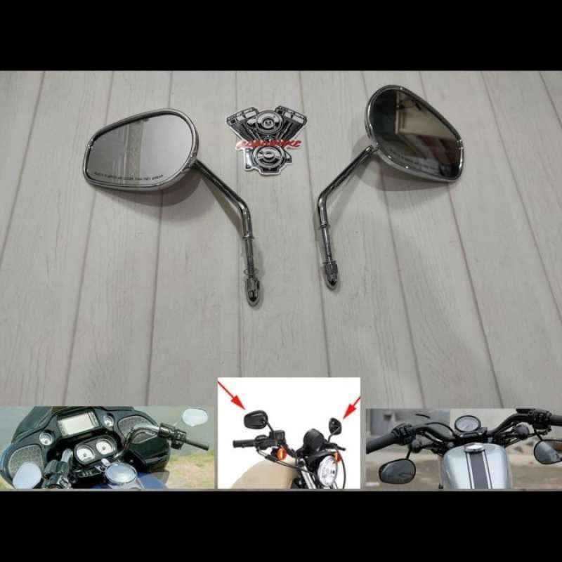 Promo Kaca Spion Harley Model Standart Chrome Diskon 23% Di Seller ...