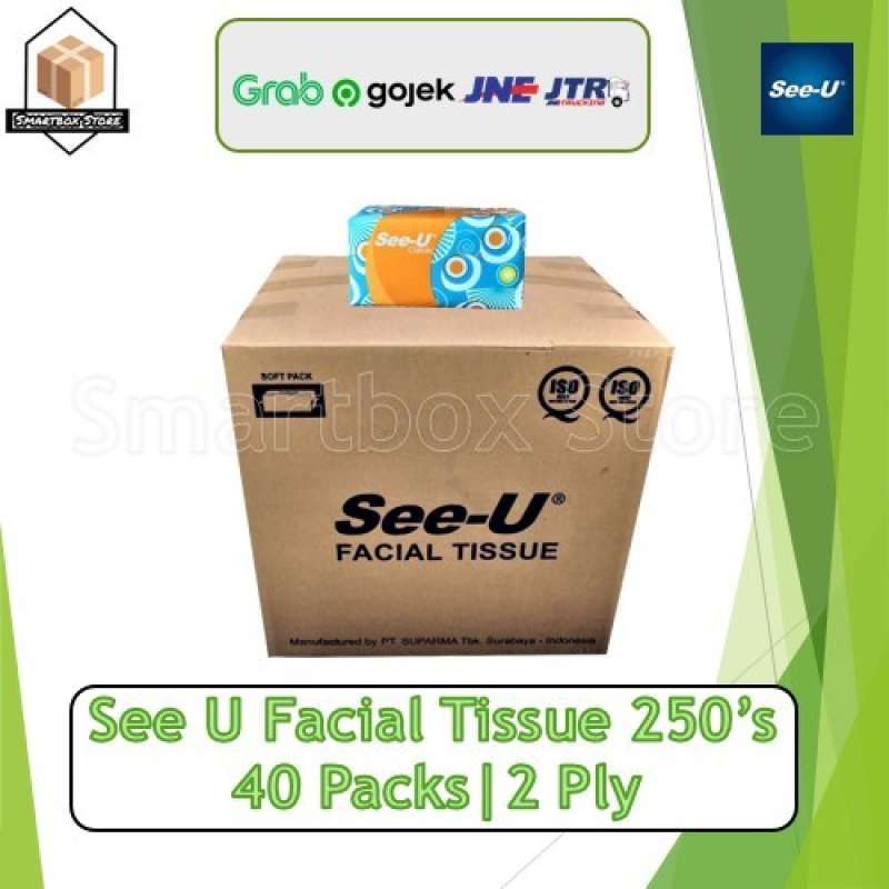 Promo Tissue/tisu See-u Facial Tissue Softpack 40 Packs X 250 Sheets ...