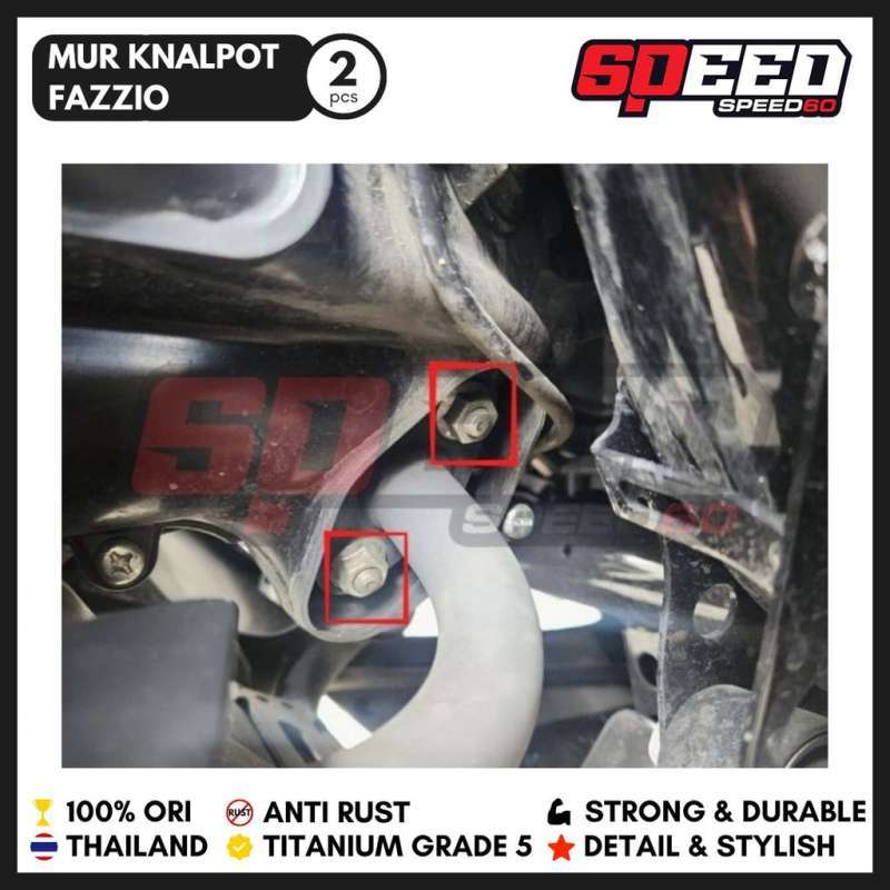 Jual Baut Mur Leheran Knalpot Yamaha Fazzio Freego Baut Titanium Grade ...