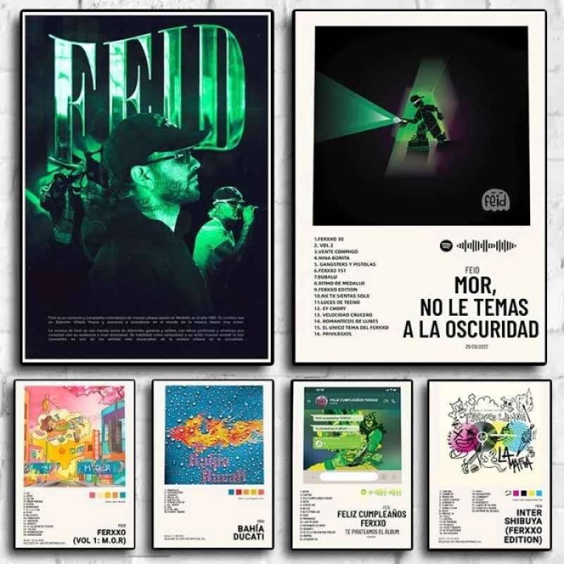 Jual Pop 2023 Music Album Cover Feid Poster Aesthetic Hip Hop Rapper M ...