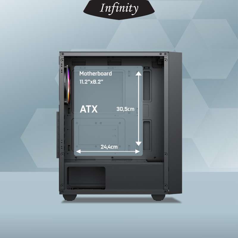 Jual Pc Case Gaming Infinity Ascalon Atx Free 3fan Rgb Di Seller Mantap ...