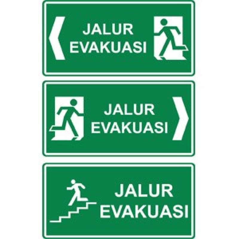 Promo 100% Produk Ori Rambu Jalur Evakuasi | Pesanan Khusus Bapak ...