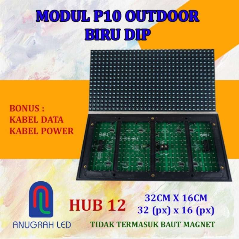 Promo Modul Panel Led Running Text P10 Dip Biru Outdoor - Hanya Panel Diskon 23% Di Seller Yss ...