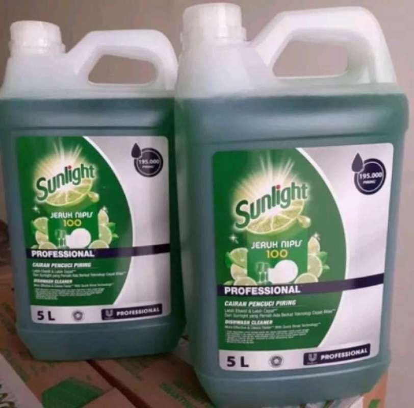 Jual Refill Sunlight 5l Sabun Pencuci Piring Jeruk Nipis Professional 5 ...
