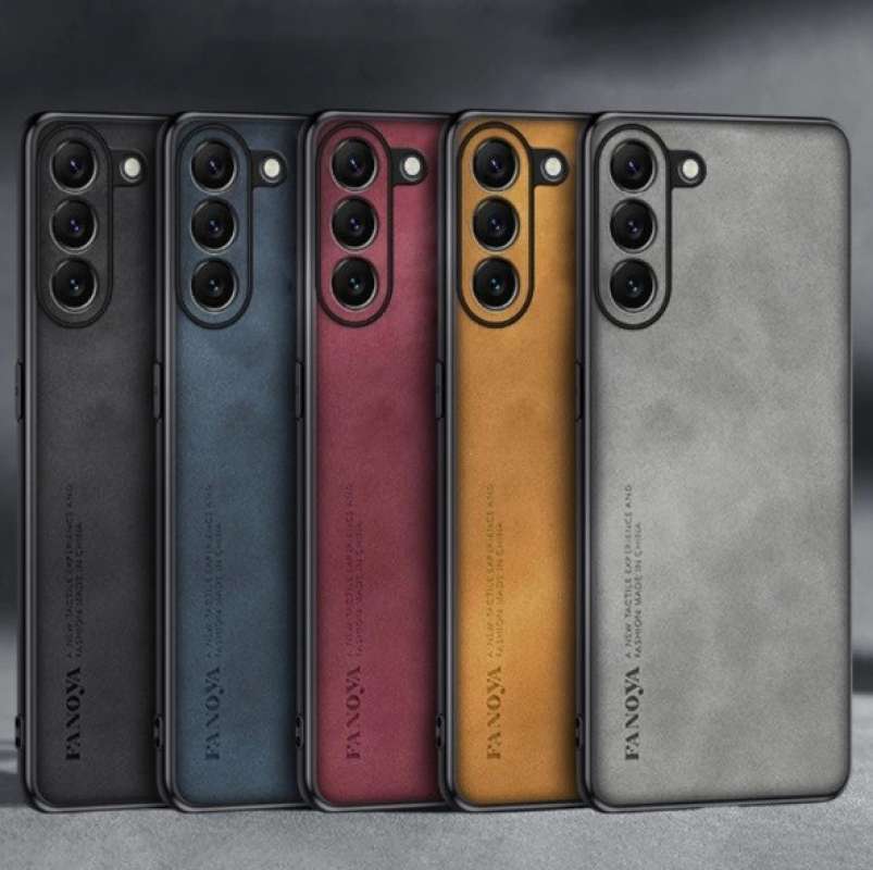 Jual Samsung S24 / S24+ / S24 Ultra Fanoya Premium Nappa Leather Soft ...