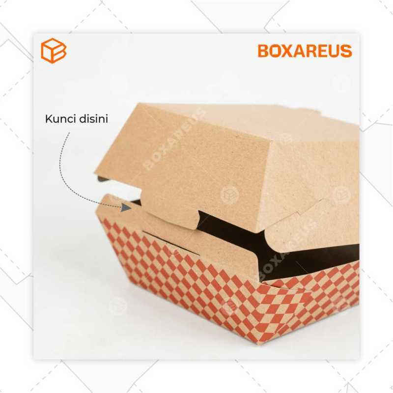 Jual Box Take Away Kotak Burger Dus Roti Packaging Makanan Takoyaki ...