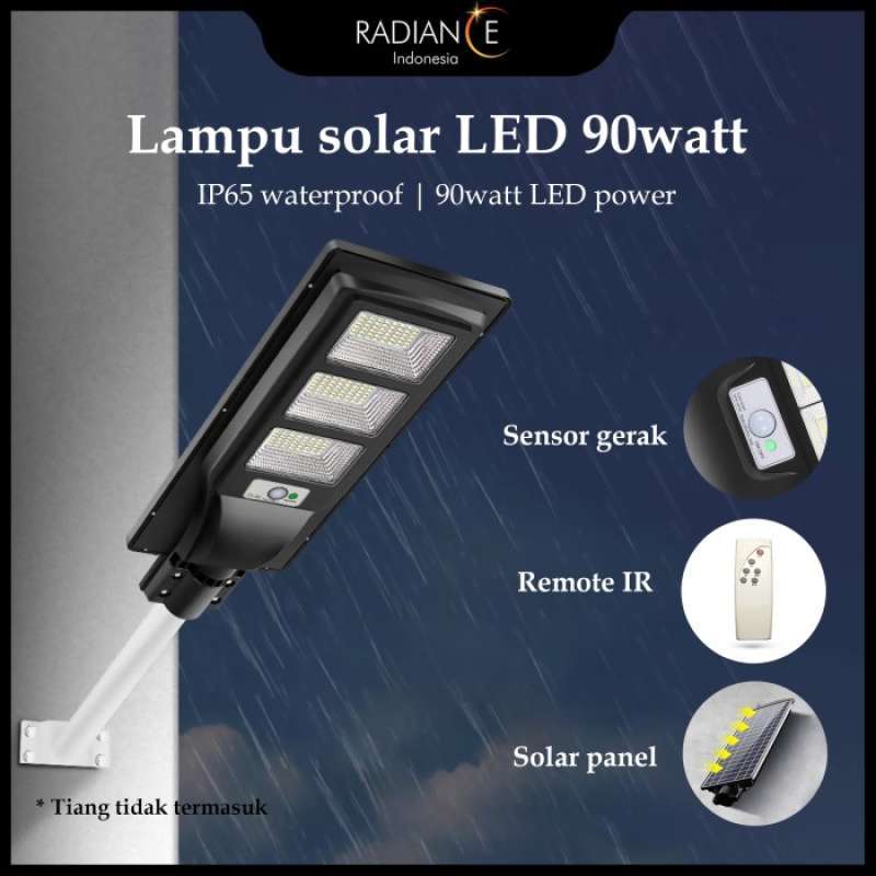 Promo Lampu Solar Cell Led Taman Remote Sensor Tenaga Surya Pju Solar ...
