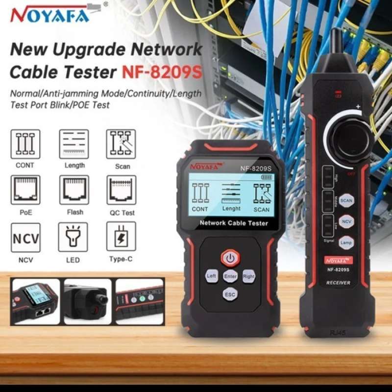 Jual Noyafa Nf 8209s Lan Tester Poe Wire Tracker Display Upgrade Dr Nf ...