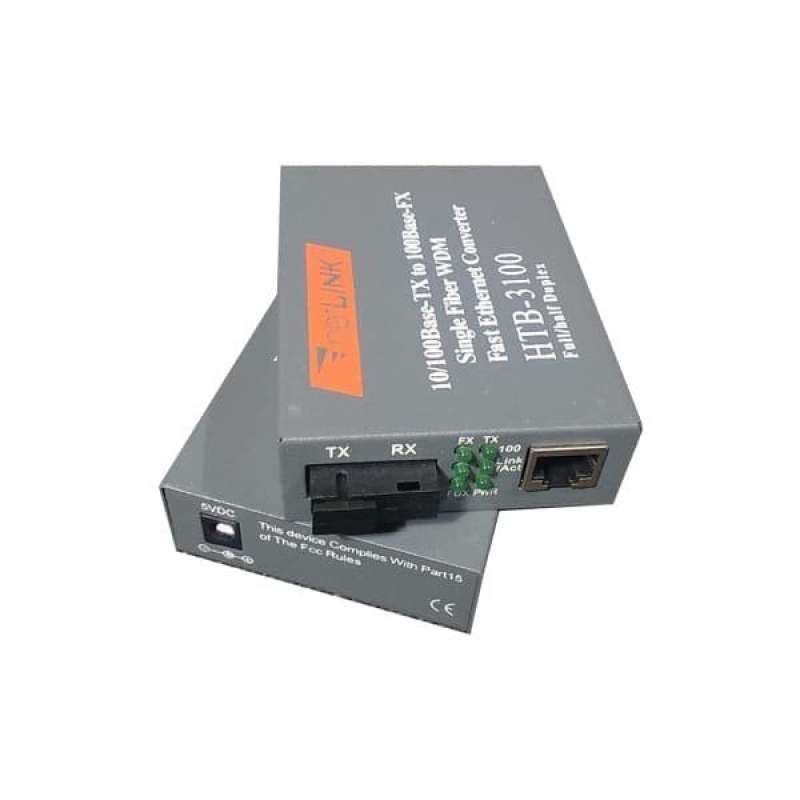 Jual Htb Converter Lan To Fiber Optic 10/100mbps - Htb 3100 A/b Di ...