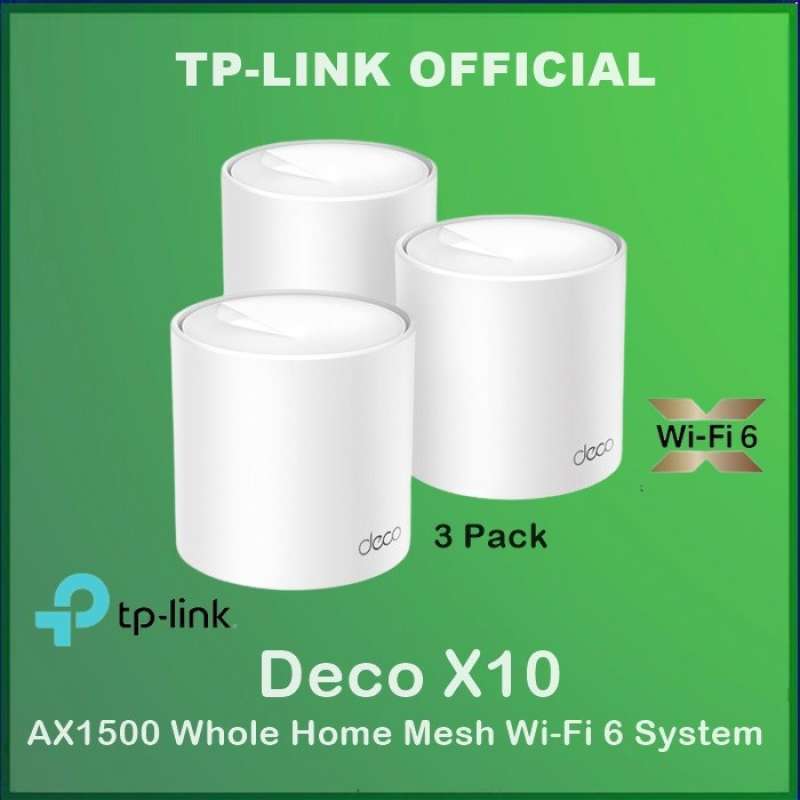Jual Tp-link Deco X10 Ax1500 Whole Home Mesh Wi-fi 6 System ( 3 Pack ...