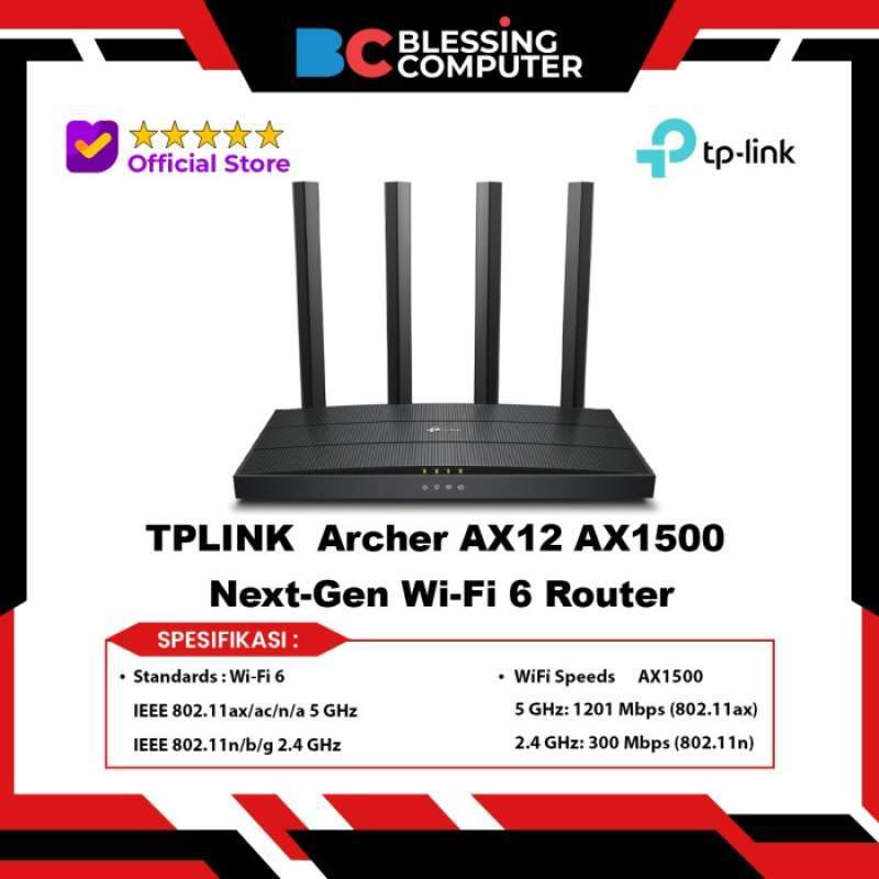 Jual Tplink Archer Ax12 Ax1500 Next-gen Wi-fi 6 Router Di Seller Velvet ...