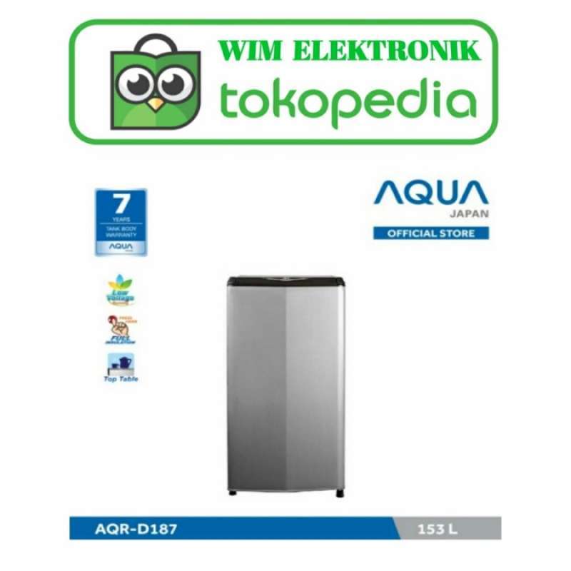 Promo Kulkas 1 Pintu Aqua Aqrd 187 / Aqr-d 187 /aqrd187 Kapasitas 153 Liter Diskon 23% Di Seller ...