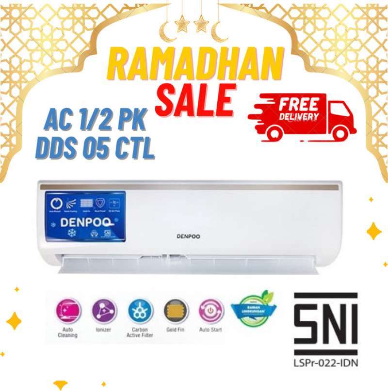Promo Ac Split Denpoo Dds-05 Ctl 1/2 Pk Goldfin (kota Bandung ...