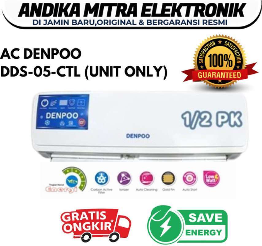 Promo Ac Split Denpoo Dds-05 Ctl 1/2 Pk Goldfin (kota Bandung ...