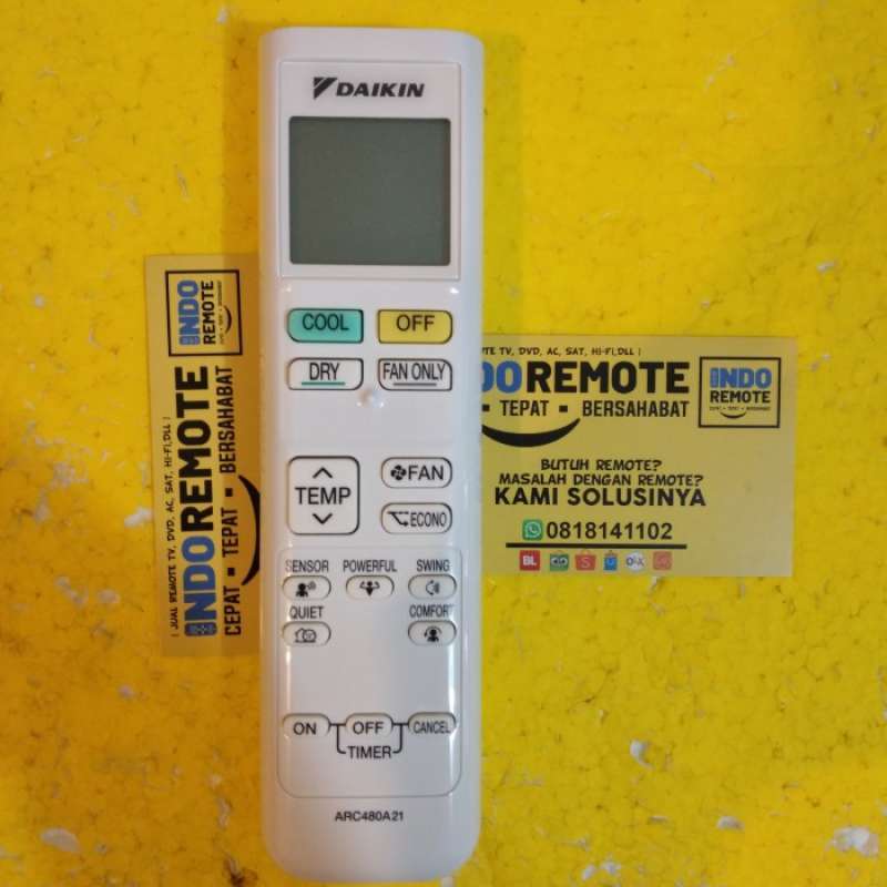 Promo Remote Ac Daikin Arc480a21 Original Diskon 23% Di Seller Bogatyy ...