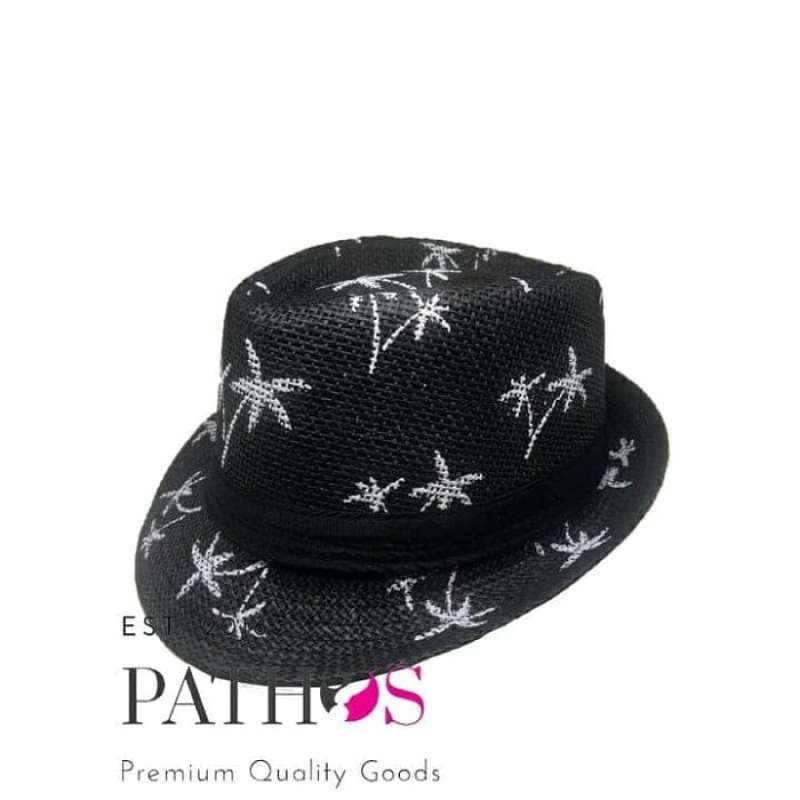 Jual Topi Fedora Pantai Pria Wanita Dewasa Pohon Kelapa Palem - Navy Di ...