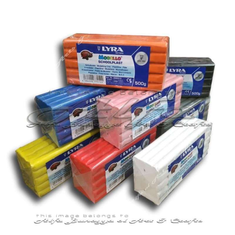 Jual Lyra Modello Schoolplast Plastisin 500 Gram - Lilin Mainan 500gr ...