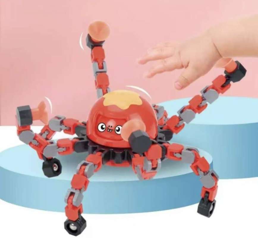 Jual Wacky Track Octopus Rantai Gurita Tracks Fidget Toys Spinner New ...