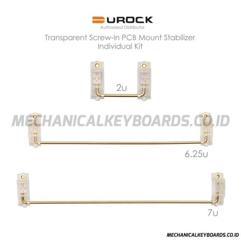 Jual Durock Transparent Pcb Screw-in Keyboard Stabilizer Individual Kit - 7u Di Seller ...