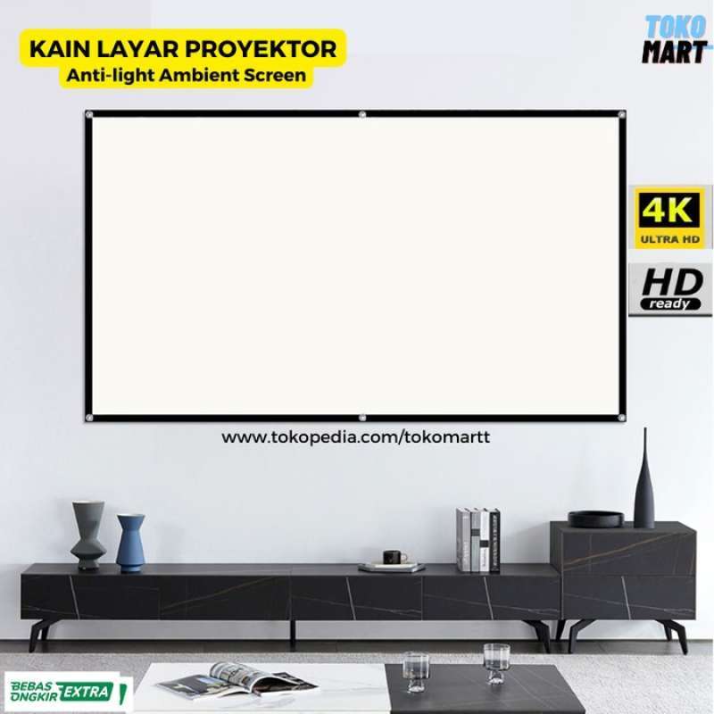Promo 100% Produk Ori Kain Proyektor Layarlht Screen Ambient Curtain ...