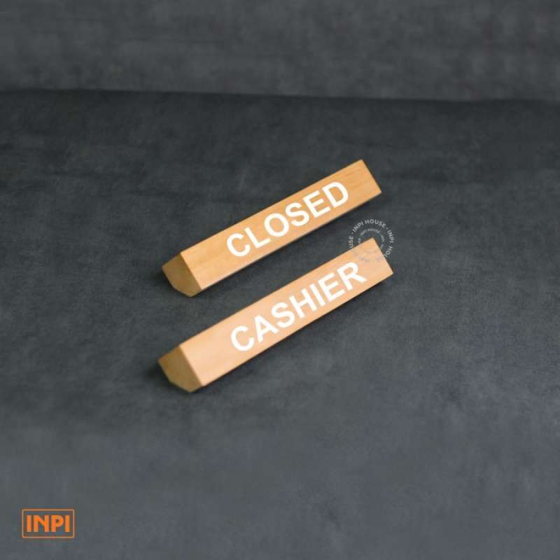 Promo Sign Cashier - Desk Sign- Penanda Meja Kasir - Cashier - Closed ...